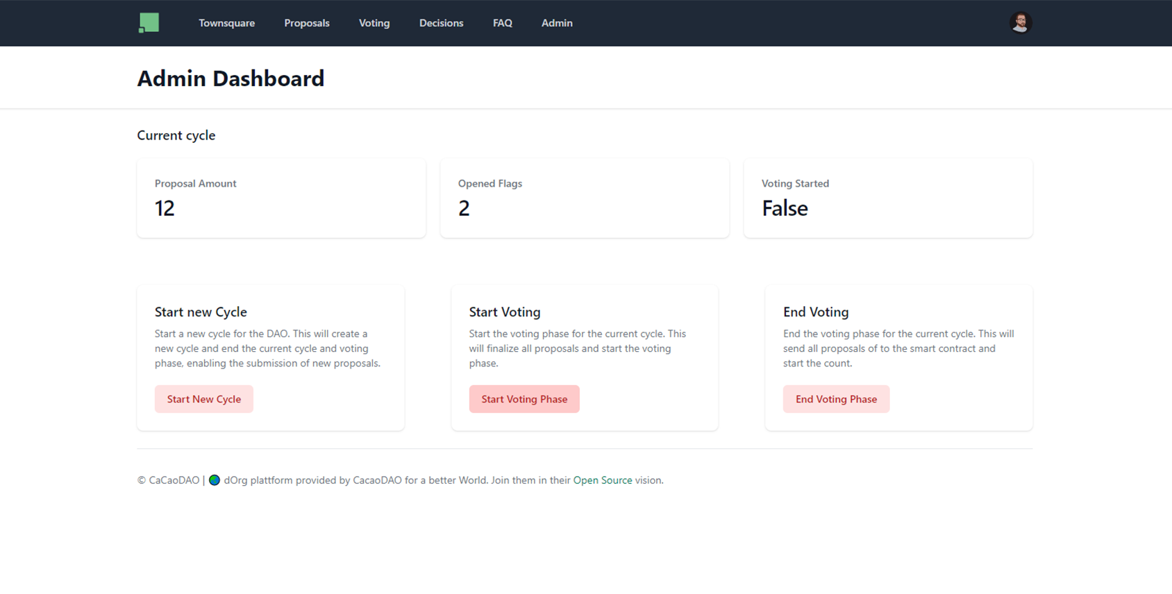 CacaoDAO - Making consens finding trustless and easy.